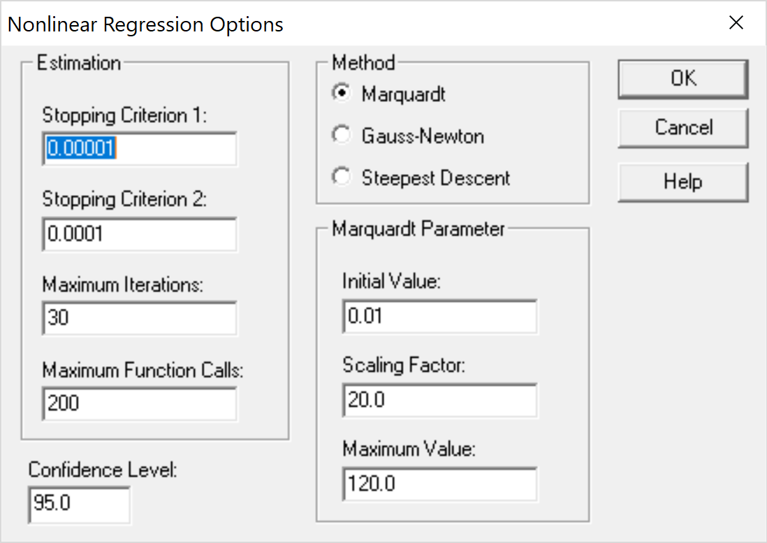 Fitting Nonlinear Regression Models